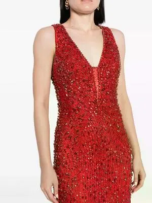 Jenny Packham Libra Crystal Embellished Satin Gown
