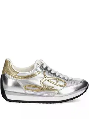 Guess Metallic-effect Lace-up Sneakers