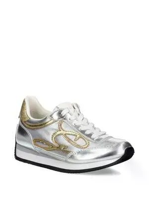 Guess Metallic-effect Lace-up Sneakers