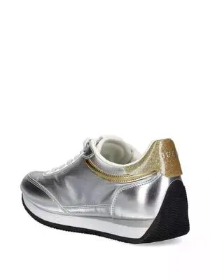 Guess Metallic-effect Lace-up Sneakers