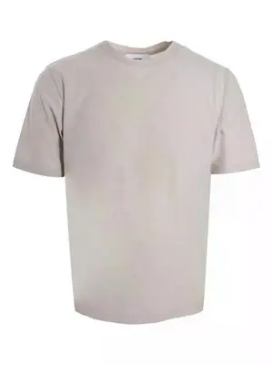 LARDINI Crew-neck Plain T-shirt - Neutrals