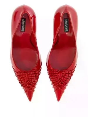 Roberto Cavalli Leather Pointed Toe Pumps