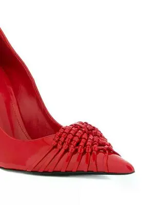Roberto Cavalli Leather Pointed Toe Pumps