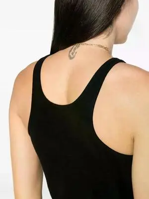Max Mara Sleeveless Knitted Top - Black
