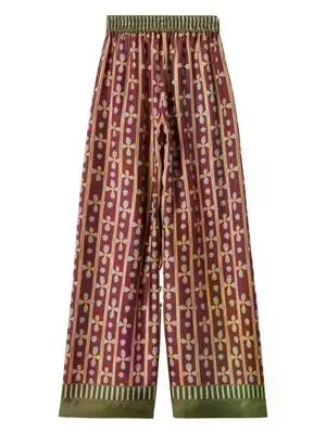 La DoubleJ Graphic-print Palazzo Pants - Red