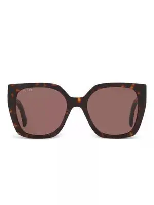 Gucci Oversized Sunglasses - Brown