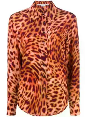 Stella McCartney Leopard-print Silk Shirt