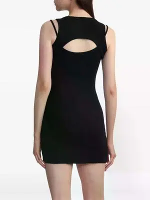 Off-White Logo-print Cut-out Minidress