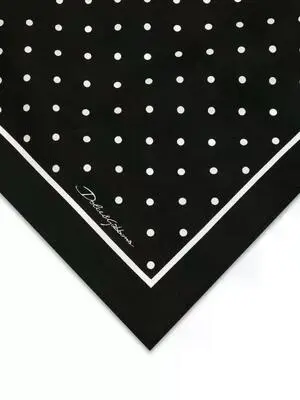 Dolce & Gabbana Polka-dot Silk Scarf