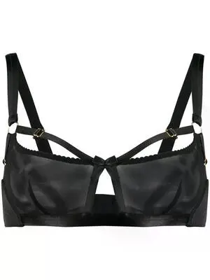 BORDELLE Lace Multi-strap Bra - Black