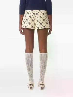 Valentino Garavani Floral Printed Shorts