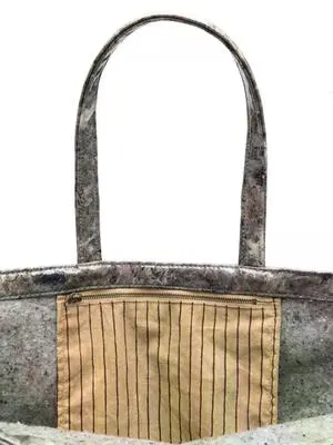 UMA WANG Felted-texture Tote Bag - Green