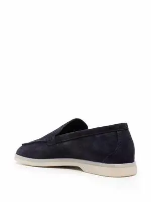 SCAROSSO Ludovica Suede Loafers - Blue