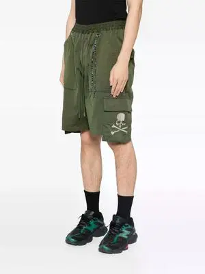 MASTERMIND WORLD Skull Cargo Shorts - Green