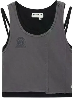 MUSIUM DIV. Layered Sleeveless Top - Grey