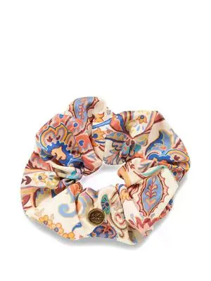 Etro Paisley Print Scrunchie - Neutrals