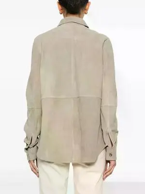 TOTEME Suede Button-down Shirt