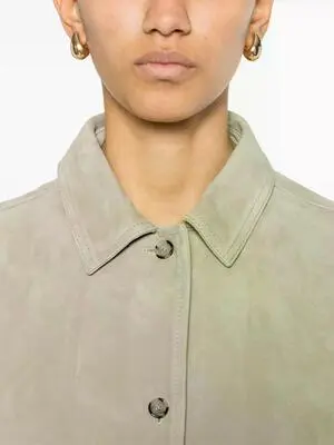 TOTEME Suede Button-down Shirt