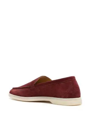 SCAROSSO Ludovico Suede Loafers - Red