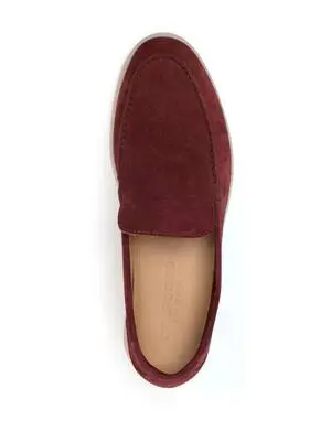 SCAROSSO Ludovico Suede Loafers - Red