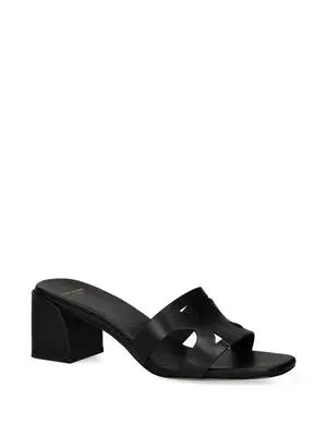 Kate Spade New York Double K Block Heel Sandals - Black