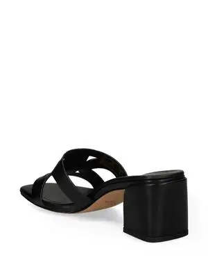 Kate Spade New York Double K Block Heel Sandals - Black