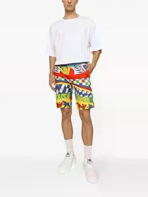 Dolce & Gabbana Carretto-print Stretch-cotton Shorts