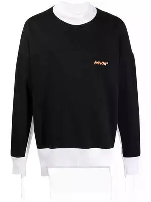 AMBUSH Two-tone Logo-print Sweatshirt