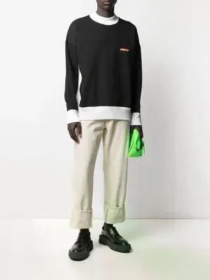 AMBUSH Two-tone Logo-print Sweatshirt