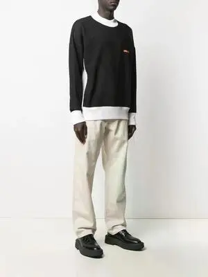 AMBUSH Two-tone Logo-print Sweatshirt
