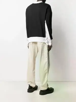 AMBUSH Two-tone Logo-print Sweatshirt