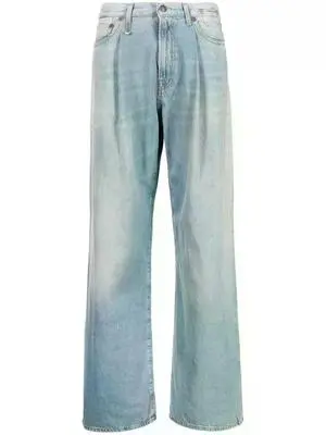 R13 Damon Pleated Wide-leg Trousers