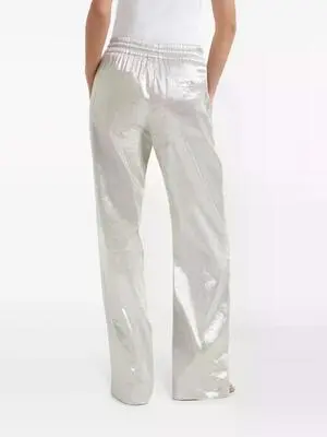 Brunello Cucinelli Metallic Wide-leg Trousers