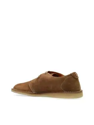 Dolce & Gabbana Logo-tag Suede Derby Shoes