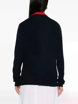 Miu Miu Cashmere Blend V-neck Sweater