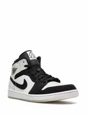 JORDAN Air 1 Mid Se Diamond Sneakers - Black