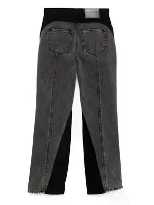 MUGLER Washed Straight-leg Jeans