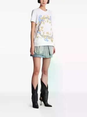 Balmain Chain-print Cotton T-shirt