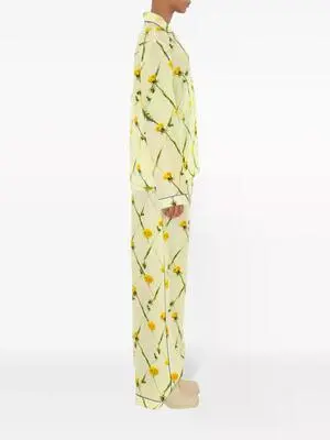 Burberry Dandelion-print Silk Pyjama Shirt