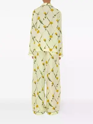 Burberry Dandelion-print Silk Pyjama Shirt