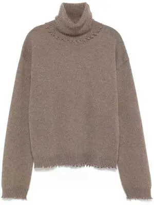 UMA WANG Distressed Cashmere Sweater