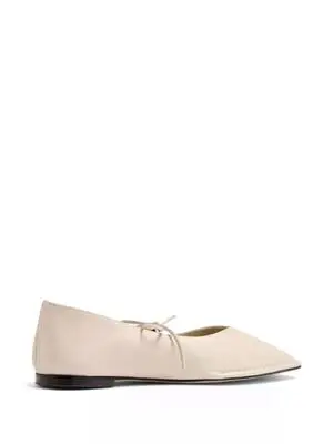 ALOHAS Sway Ballerina Shoes In Smooth Calf Leather - Neutrals