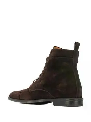 SCAROSSO Dante Lace-up Ankle Boots - Brown
