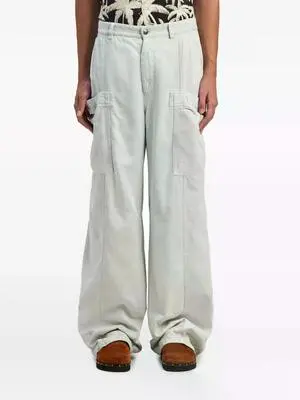 Palm Angels Patch-pocket Wide-leg Trousers