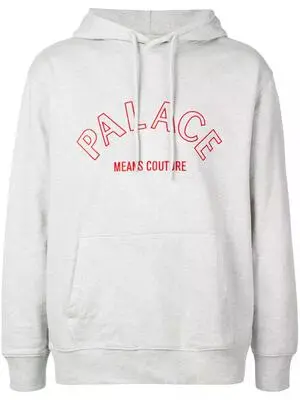 PALACE Logo-print Hoodie - Grey