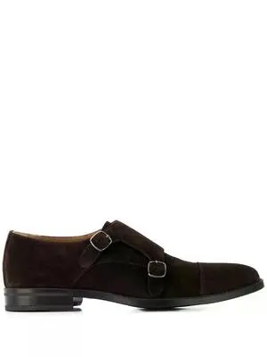 SCAROSSO Leather Monk Shoes