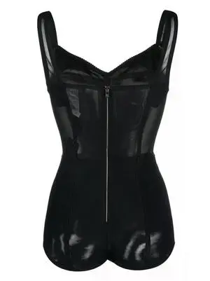 Dolce & Gabbana Floral-lace Corset Bodysuit