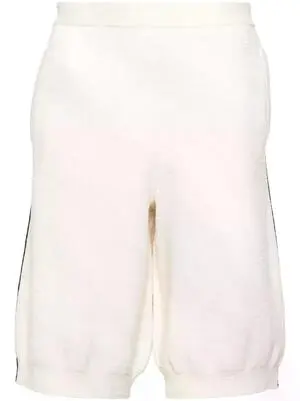 Gcds College Bouclé-knit Bermuda Shorts
