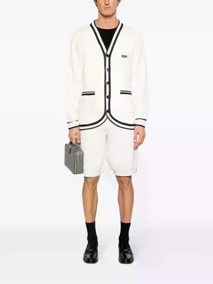 Gcds College Bouclé-knit Bermuda Shorts