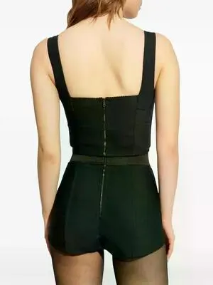 Dolce & Gabbana Lace-trim Corset Bustier Top